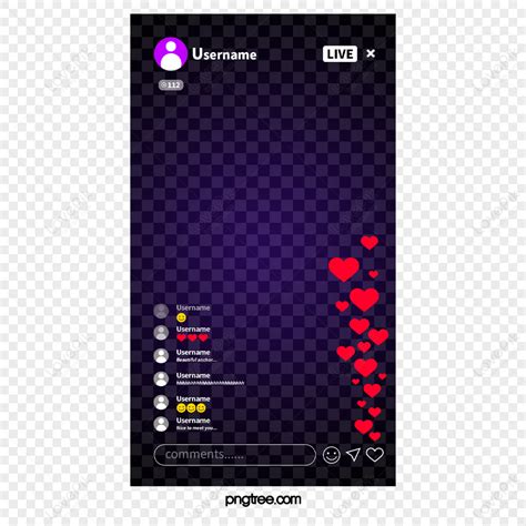 인스 타 그램 라이브 프레임 일러스트 인스타그램웹 캐스트 Png 일러스트 무료 다운로드 Lovepik