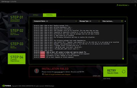 Error With Installing CUDA On Host Using The Nvidia SDK Manager Jetson TX NVIDIA Developer