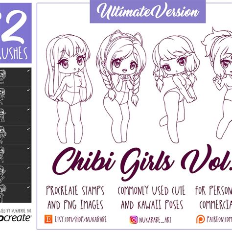 Chibi Drawing Base Etsy