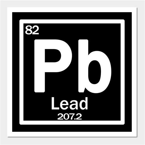 Lead Chemical Element Wall Print