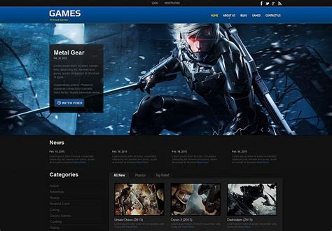 16 Best Gaming Html5 Templates Free Website Themes