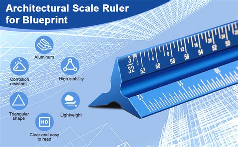 Mua Architectural Scale Ruler 12 Imperial Architect Scale Aluminum Engineer Scale Ruler