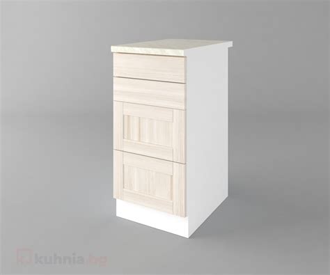 Долен кухненски шкаф с четири чекмеджета с височина [85] см Калатея Крем Kuhnia Bg