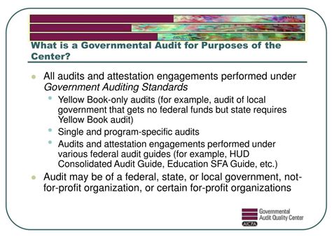 PPT The Latest On Audit Quality Governmental And NPO Audits PowerPoint Presentation ID 5196944