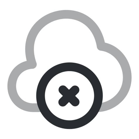 Cloud Remove User Interface Gesture Icons