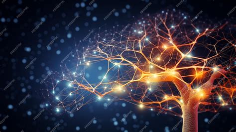 Premium Ai Image Neuronal Connectivity Synaptic Connections Neurons Communicating Neural