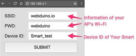 Webduino Smart Wi Fi Setup Webduino Web × Arduino