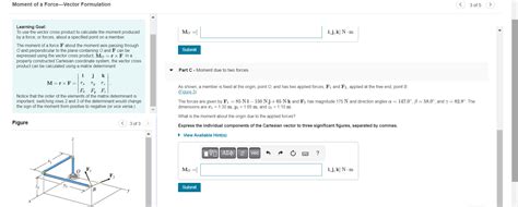 Solved Learning Goal To Use The Vector Cross Product To