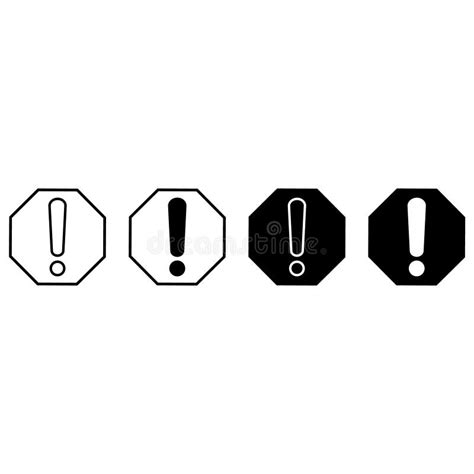Simple Set Of Warnings Related Vector Icons Contains Such Signs As