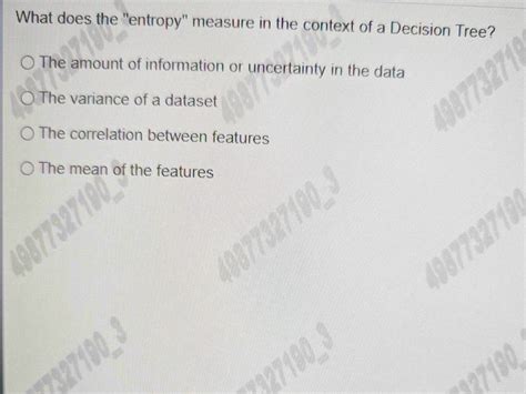What Does The Entropy Measure In The StudyX