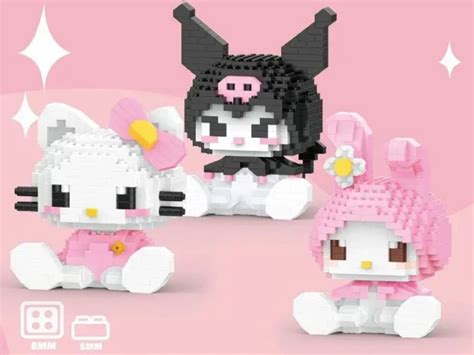 Hello Kitty Sanrio Bricks Puzzle T Etsy