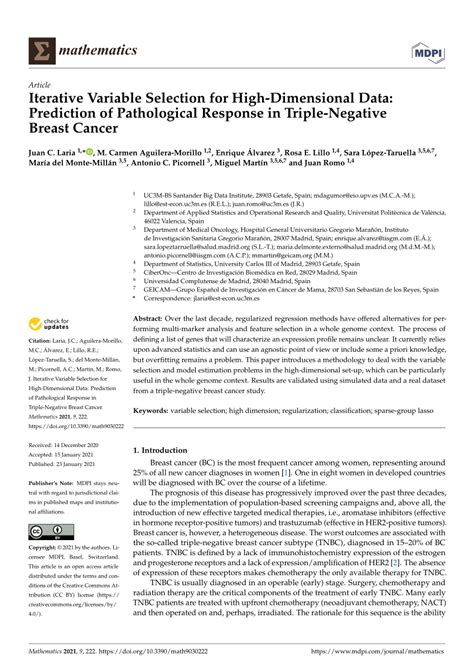 Pdf Iterative Variable Selection For High Dimensional Data