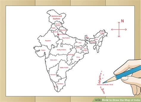 How To Draw The Map Of India With Pictures WikiHow