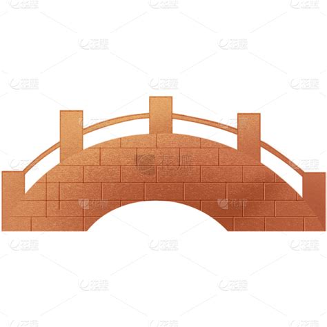 手绘 卡通人物元素贴纸桥