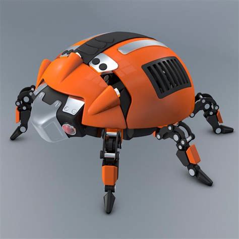 Beetle Ladybug Robot By Vladim00719 High Definition Model Of Beetle Partially Animated