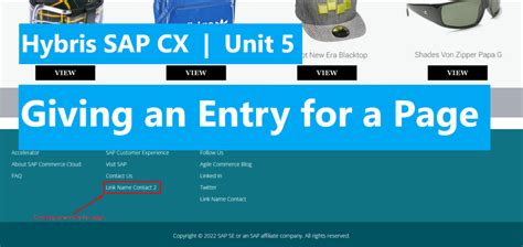 Sap Hybris Tutorial Cms Giving An Entry For A Page Unit 5 Pinestran