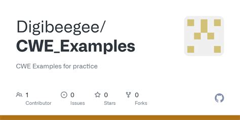 Github Digibeegee Cwe Examples Cwe Examples For Practice