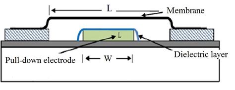 Schematic View Of The Capacitive Rf Mems Switch Download Scientific Diagram