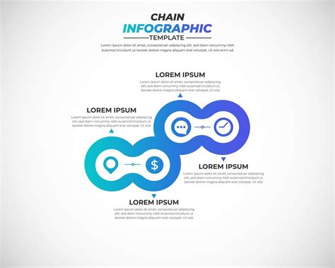 hain infographic design med 4 steg för data visualisering diagram