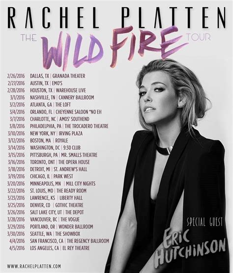 Dream Chaser Rachel Platten Wildfire Tour Tour Dates