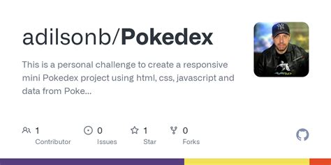 Github Adilsonb Pokedex This Is A Personal Challenge To Create A Responsive Mini Pokedex