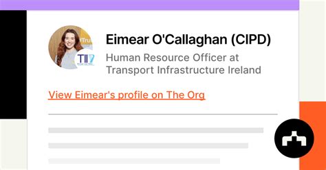 Eimear Ocallaghan Cipd Human Resource Officer At Transport Infrastructure Ireland The Org