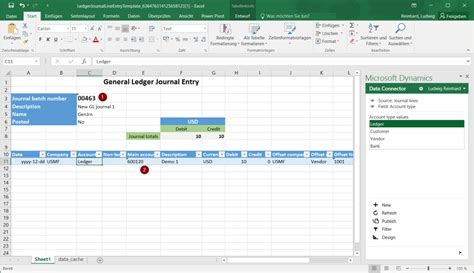 Dynamics 365 General Journal Excel Imports Microsoft Bizapps Finance And Controlling