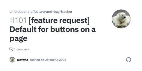 Feature Request Default For Buttons On A Page Issue Unfoldedcircle Feature And Bug