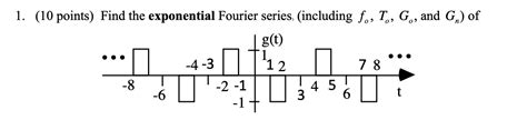 solved 1 10 points find the exponential fourier series