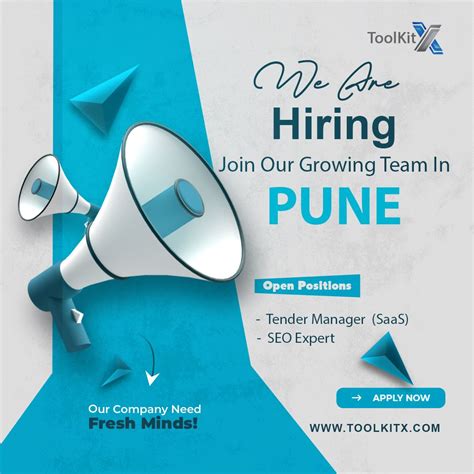 Hiring Punejobs Saascareers Seo Tendermanager Toolkitx Gmbh