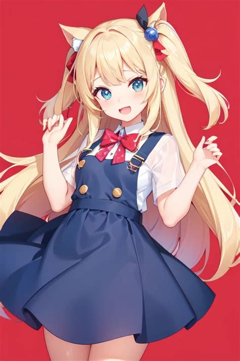 Holara 아름다운 소녀 손을 올리다 일러스트레이션 무료 Ai 이미지비디오 프롬프트 생성기