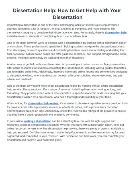 Ppt Dissertation Help How To Get Help With Your Dissertation