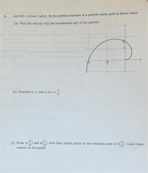 Solved 3 Let Rttcosttsint Be The Position Function Of
