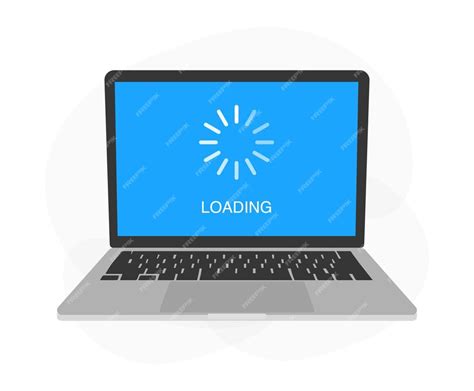 Premium Vector System Software Update And Upgrade Concept Loading Process In Laptop Screen