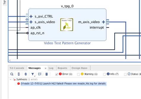 Xilinx Video Test Pattern Generator Design Wont Synthesize Rfpga