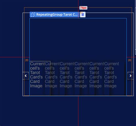 how can i scroll left and right bit by bit a repeating group using
