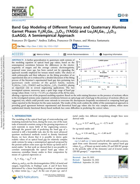 Pdf Band Gap Modeling Of Different Ternary And Quaternary Alumina