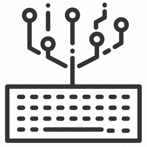 Big Data Input Keyboard Massive Output Icon