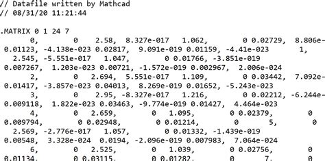 Solved Exporting Table From Mathcad Ptc Community
