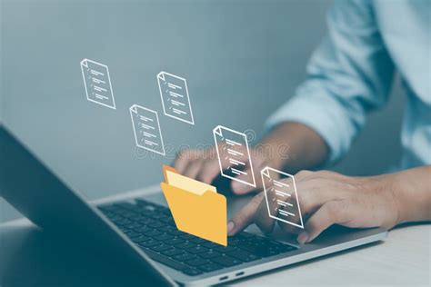 Document Manage File Folder Online Virtual Business Electronic Computer Information Storage