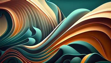 Premium Ai Image Generative Ai Waveform Odyssey An Abstract Background Of Dynamic Wavelike