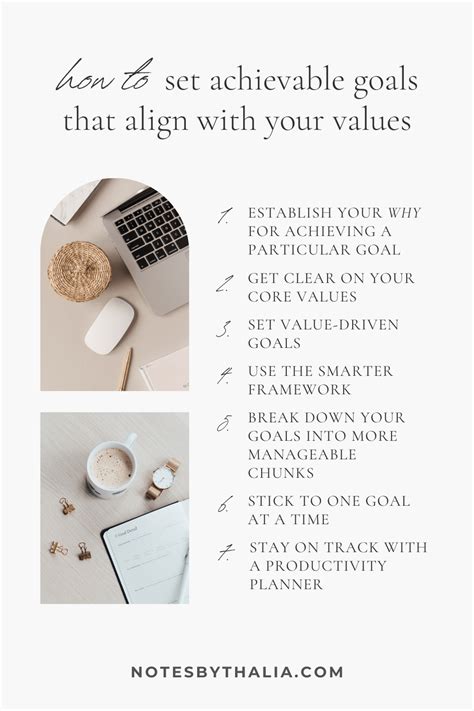 How To Set Achievable Goals That Align With Your Values