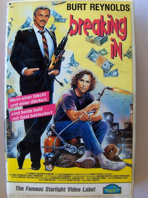Breaking In Vhs Reynolds Burt Siemaszko Casey Kelley Sheila