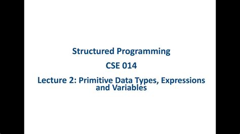 Java Lecture 2 Youtube