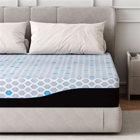 Mlily Ego Charcoal 10 Inch Memory Foam Mattress With Gel King Mattress In A Box Medium