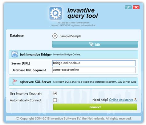 Store Exact Online Data In An On Premise Sql Server Through Invantive