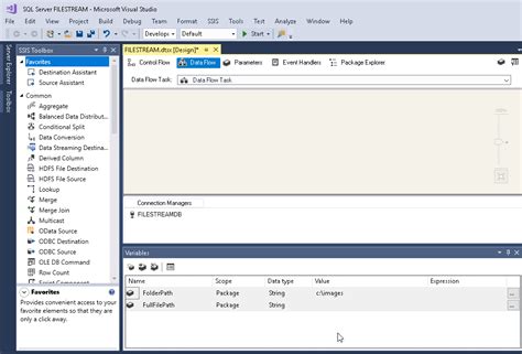 Importing SQL Server FILESTREAM Data With SSIS Packages