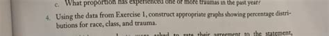 2 Using The Data From Exercise 1 Construct A