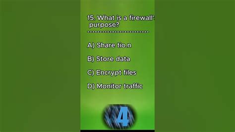 What Is A Firewalls Purpose Quick Quiz Youtube