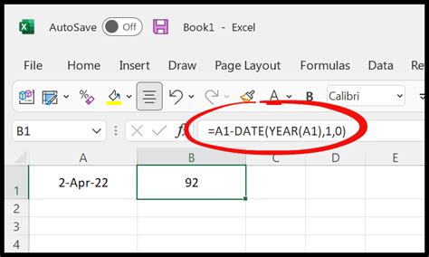 How To Get Day Of Year In Excel